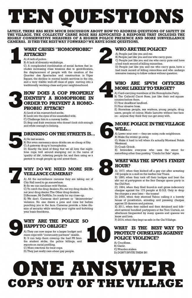 Ten Questions » Montréal Counter-information